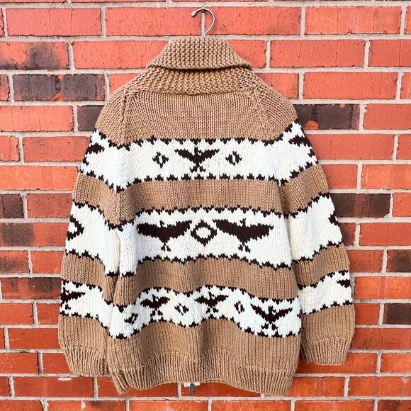 Vintage | Sweaters | Vintage Cowichan Thunderbird Native Eagle Hand ...